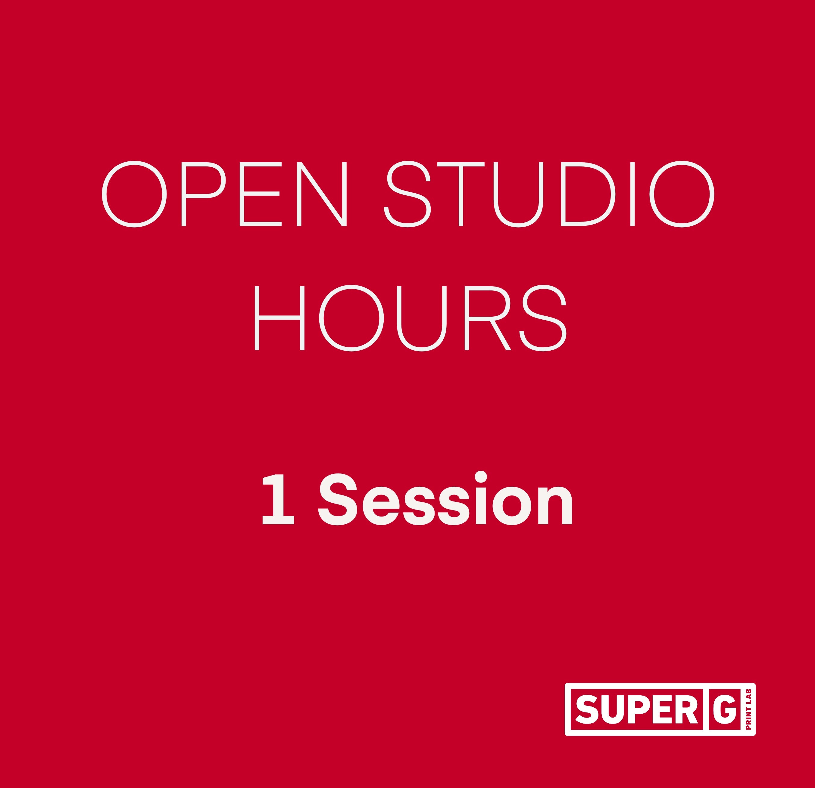Open Studio 1 Session | Super G Print Lab LLC